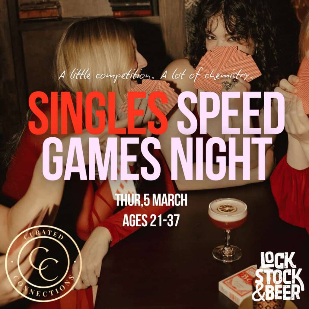 Singles Speed Games Night – Curated Connections